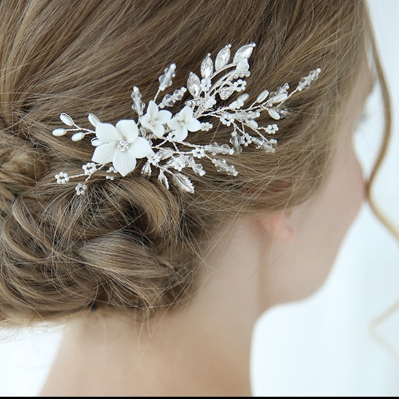 Enjoy Luv | Accessories | New Bridal Headpiece Prom Hair Pin Flower ...